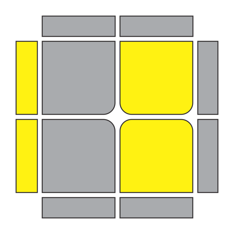 ORTEGA OLL P 2x2 Algorithm